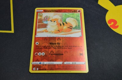 POKEMON FUSION STRIKE GROWLITHE REVERSE HOLO 032/264 NM/Mint PACK FRESH ...