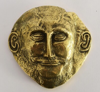 Mask of Agamemnon - Mycenaean King - Funeral Mask - Paperweight ...