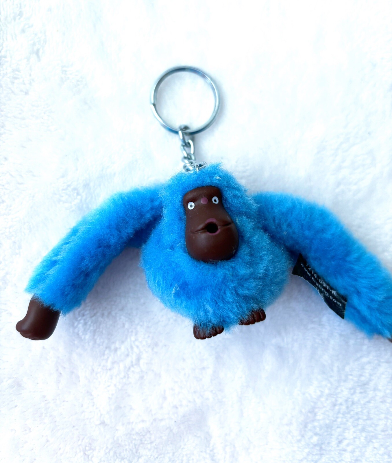 NEW ROYAL BLUE KIPLING KEYCHAIN BLUE GORILLA KIPLING KEYCHAIN JILL ...