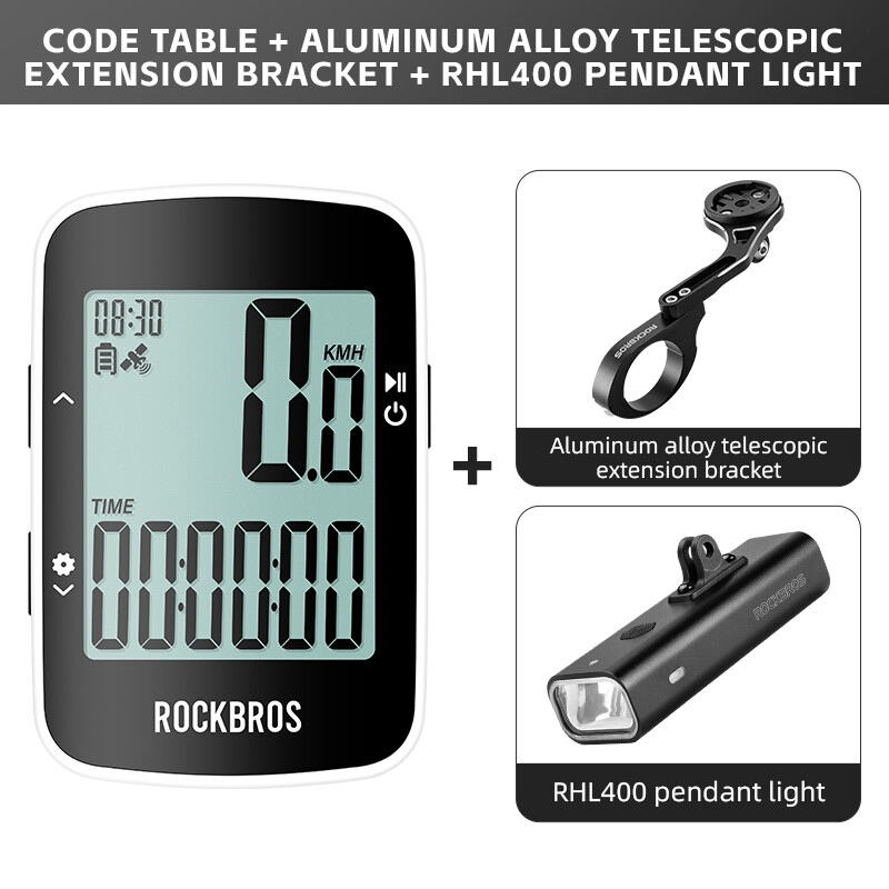 ROCKBROS Bike Wireless Computer GPS Speedometer With Bracket ...