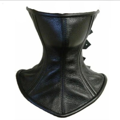 Real Leather Posture Collar BDSM Neck Corset Mouth Neck Corset over ...