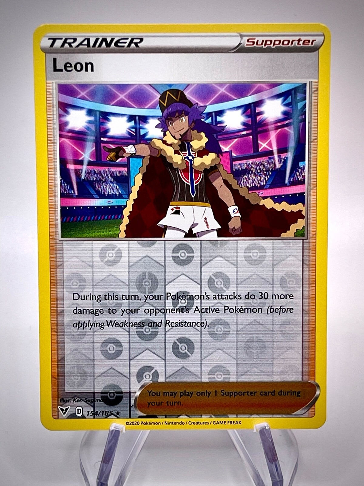 Pokémon TCG Leon Vivid Voltage 154/185 Holo Holo Rare | eBay