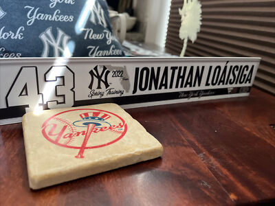Jonathan Loaisiga Game Used 2022Spring NY Yankees Locker Room Name ...