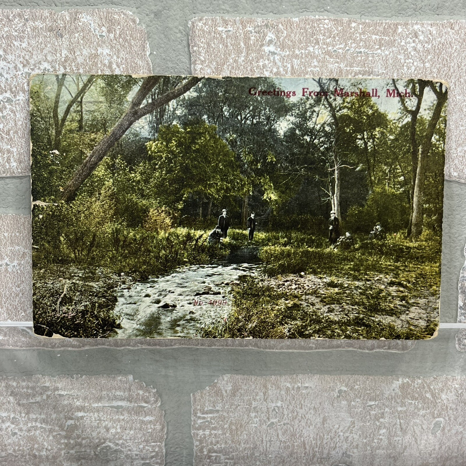 Vintage Marshall, MI Greetings Postcard Posted 1917 Michigan | eBay