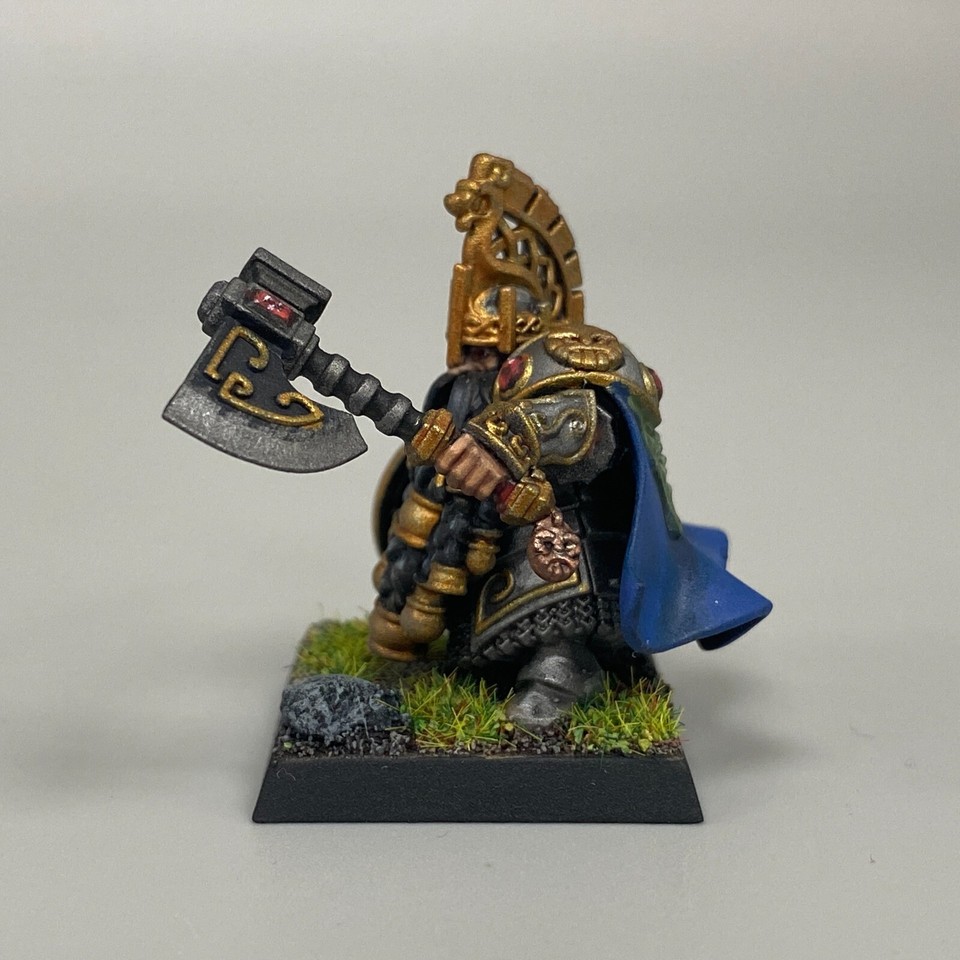 DWARF LORD WITH SHIELDBEARERS DWARVES THANE KING WARHAMMER OLD WORLD ...