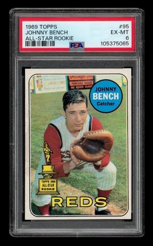 1969 Topps Set-Break # 95 Johnny Bench All-Star Rookie PSA 6 EX-MT | eBay