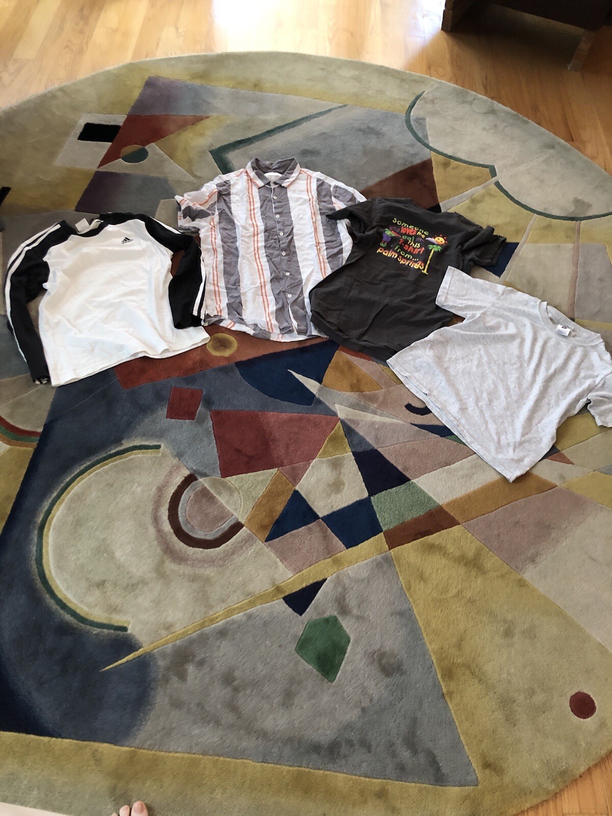 A Lot of 4 men Tshirts - Sierra Madre, Adidas, Jerzees & Denim&Flower ...