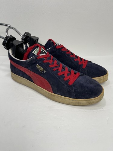 Puma Suede Blue and Red Shoes Size 13 | eBay