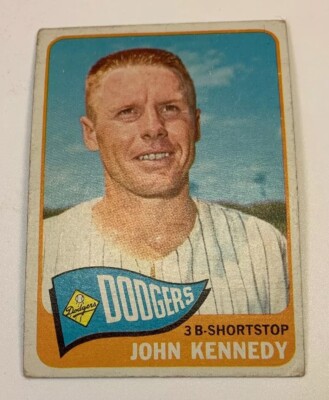 1965 Topps # 119 John Kennedy Baseball Card Los Angeles Dodgers LA | eBay