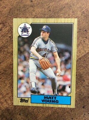 1987 Topps #19 Matt Young, Seattle Mariners nm | eBay