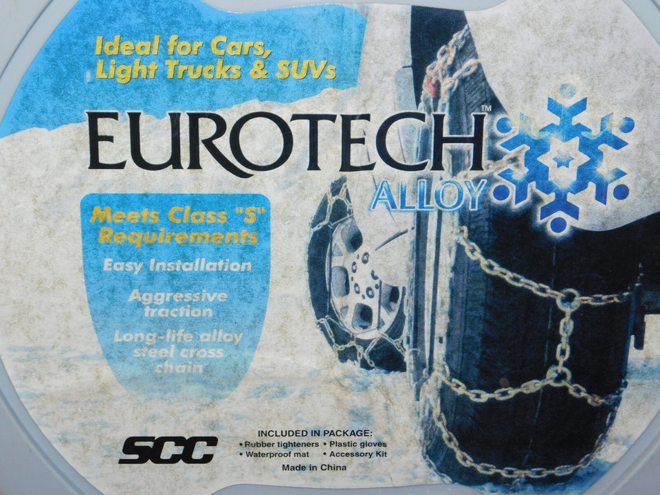 EA1705 Eurotech Alloy Tire Chains, 1 Pair, Costco Item #358208, Never ...