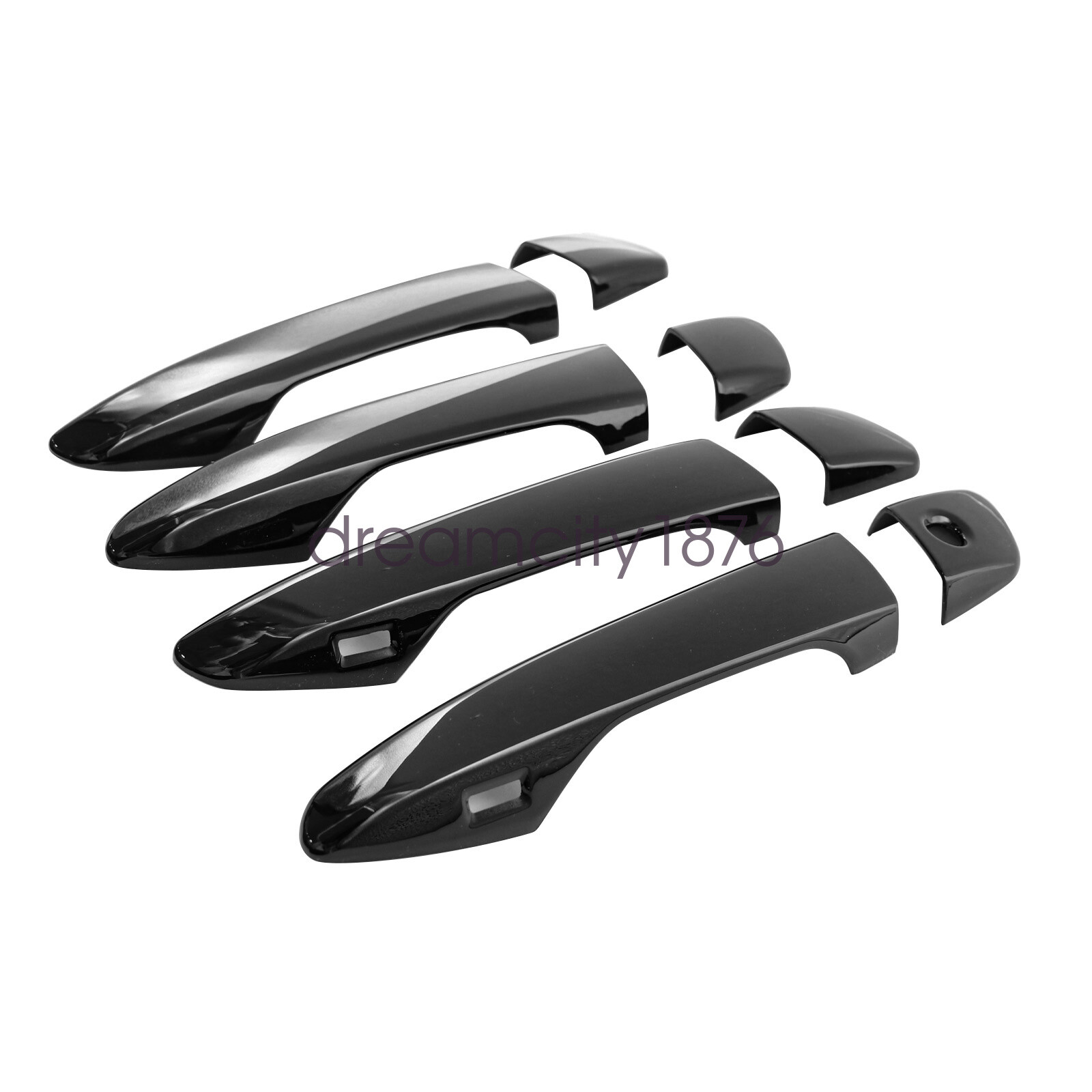 GLOSS BLACK DOOR HANDLE COVERS W/2 SMT KH new for LEXUS IS GS 2014-2020 ...