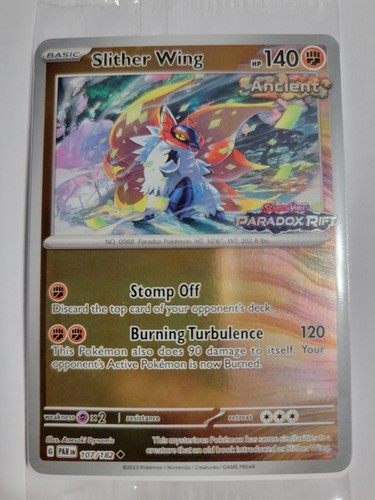 Slither Wing 107/182 Pokemon Paradox Rift Stamped PROMO SEALED From ...