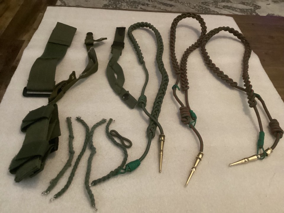 VINTAGE MILITARY LOT 3 SHOULDER CORDS WITH MILITARY CLOTH | eBay