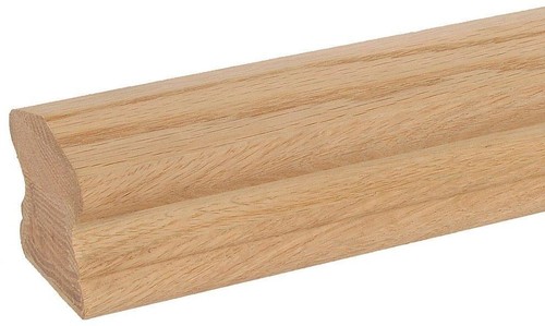 8 Foot Handrail Unfinished Red Oak Wood Stair Hallway Balcony Hand Rail ...