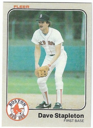 1983 Fleer #196 Dave Stapleton Boston Red Sox | eBay
