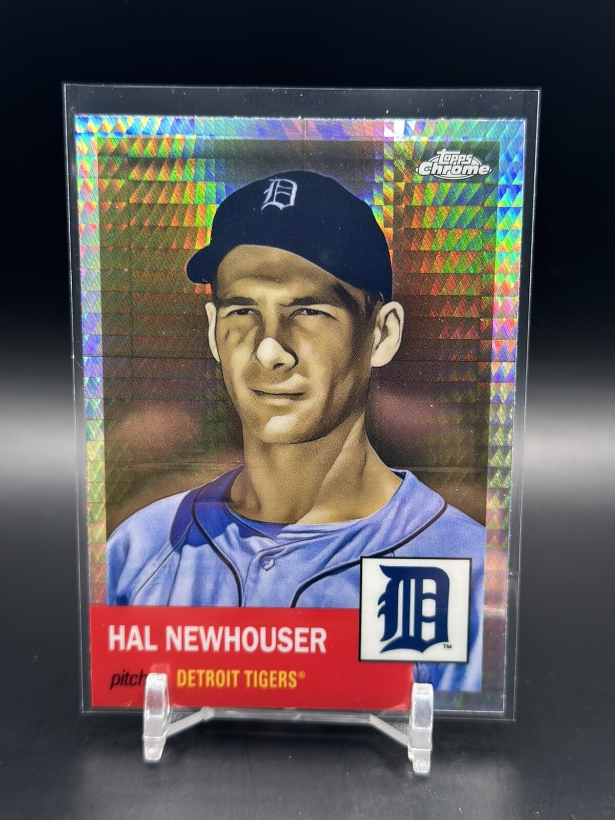 2022 Topps Chrome Platinum ⚾️ Hal Newhouser Prism Refractor #91 Tigers ...