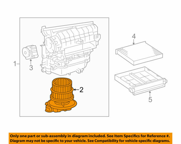 87103-30471 Toyota Motor sub-assy, blower w/fan 8710330471, New Genuine ...