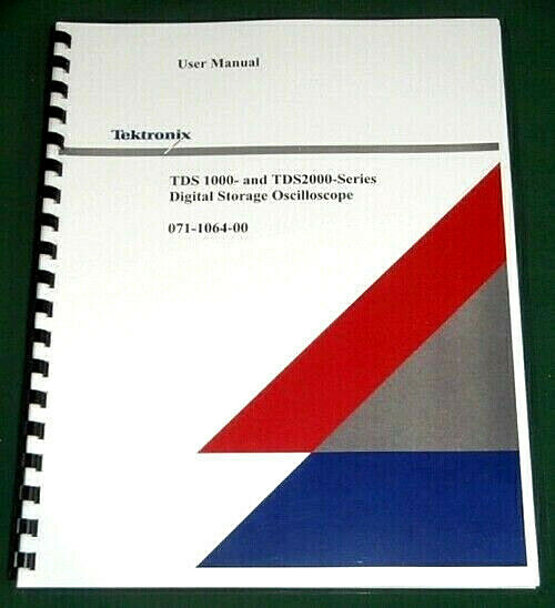Tektronix TDS 1000 / TDS 2000 User Manual: Comb Bound & Protective ...