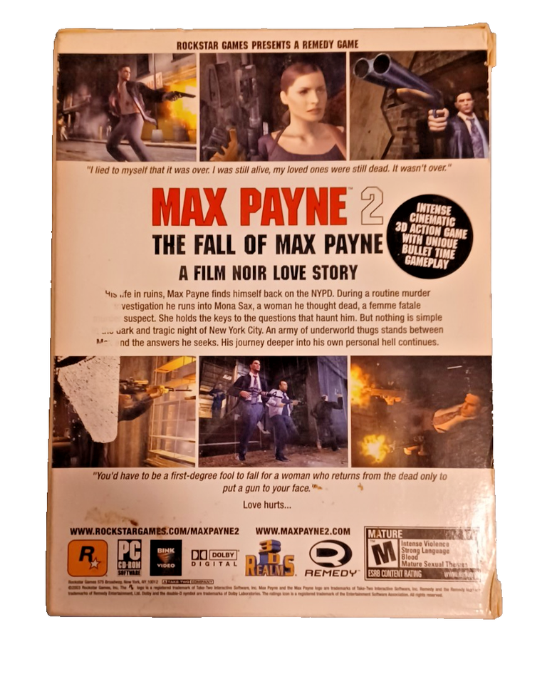 Max Payne 2: The Fall of Max Payne PC Complete CIB | eBay