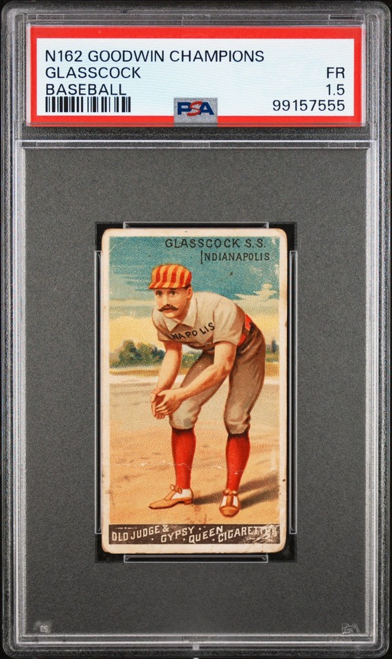 JACK GLASSCOCK 1888 N162 GOODWIN CHAMPIONS PSA 1.5 ! *JUST GRADED~DEAD ...