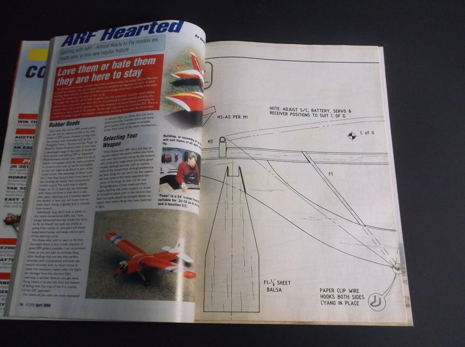 VINTAGE RADIO CONTROL MODEL WORLD MAGAZINE APRIL 2000 R/C PLANE *VG ...