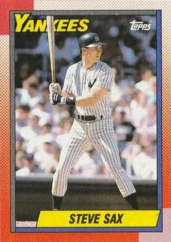 #560 Steve Sax - New York Yankees - 1990 Topps Baseball | eBay