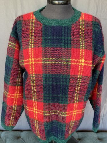 Vintage 90s Streetwear Mens LT Distressed Wool Blend Knit Vintage 90s Streetwear Mens LT Distressed Wool Blend Knit