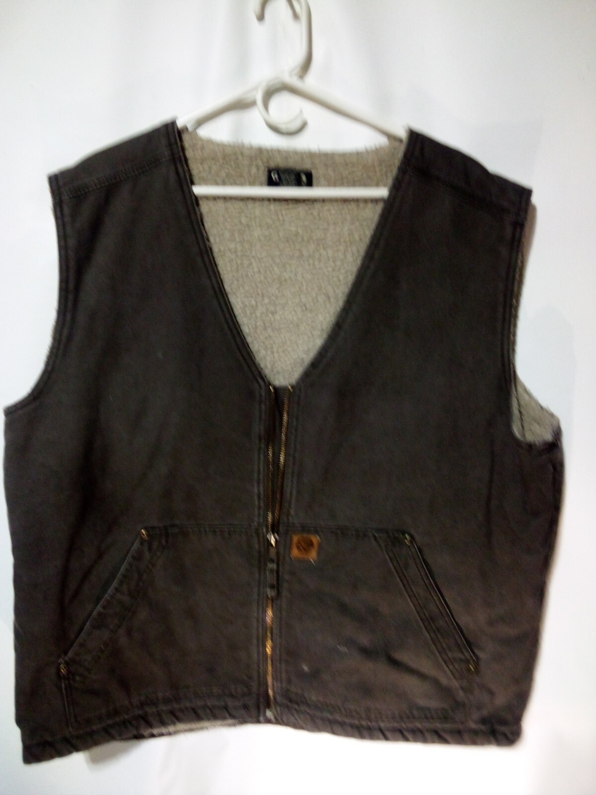 Guide Series Work Wear Sherpa Lined Brown XL Vest Jac… - Gem