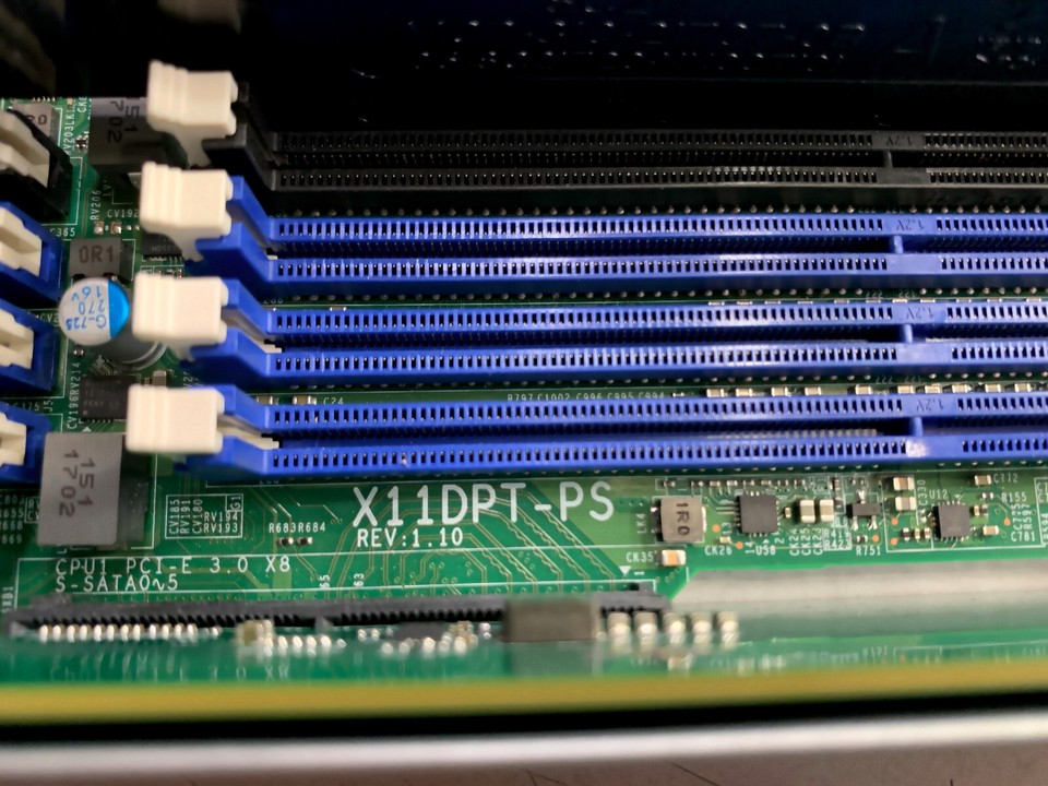 Supermicro X11DPT-PS Motherboard Node Xeon CPUs and Heatsink and ...