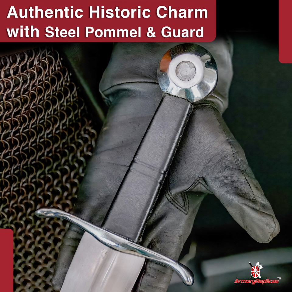 Elegant Coustille Dagger with Polished EN45 Blade & Premium Faux ...