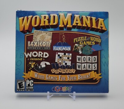 2006 eGames WORD MANIA Word Games For Your Brain PC-CD-ROM Windows 98 ...