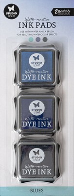 Studio Light Water-Reactive Ink Pads 3/Pkg-Nr. 15, Blues, ESINKP15 | eBay