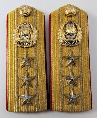 Philippine National Police PNP 3-Star Lieutenant General Dress Shoulder ...