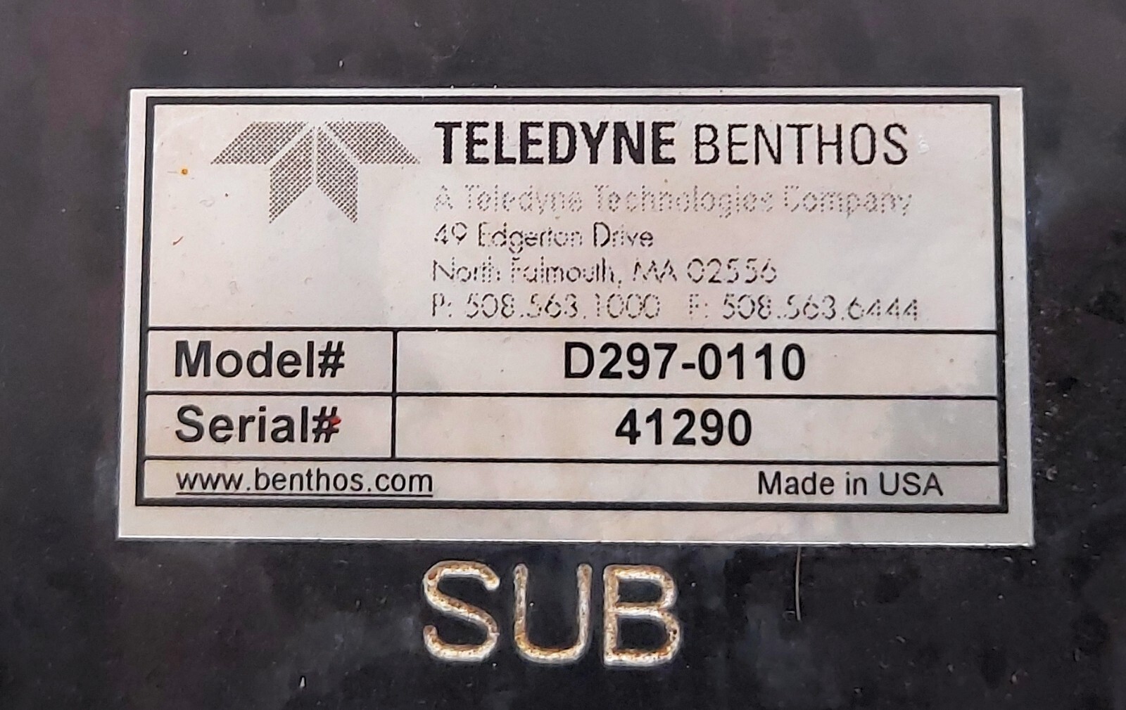 Teledyne Benthos D297-0110 Deep-Water Acoustic Modem | eBay