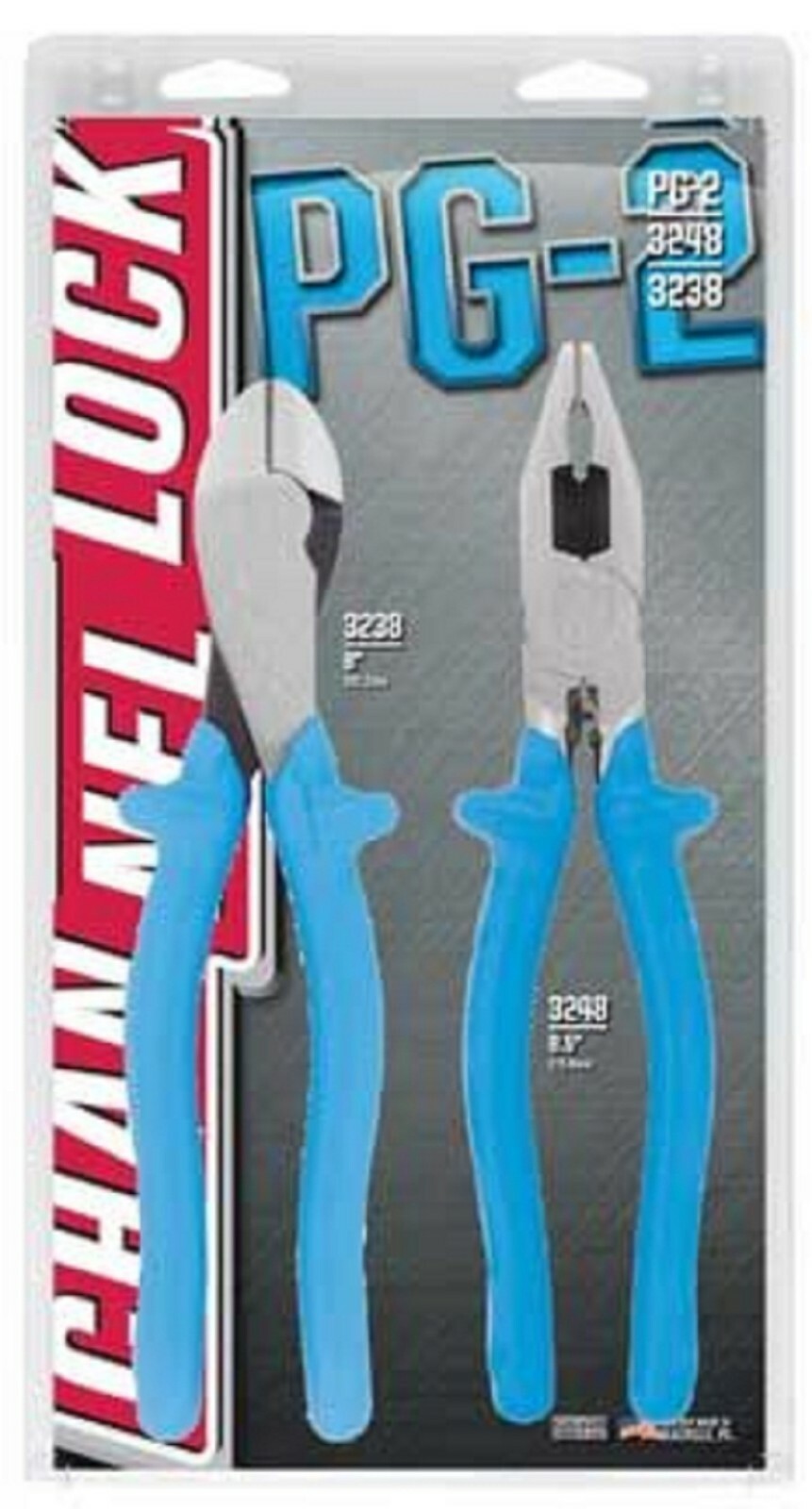 Channellock LINEMAN'S/ELECTRICIAN'S PLIERS CHA14/PG-2 216mm 2Pieces ...