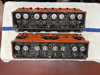 1970 GM 3927185 Cylinder Heads Chevy Chevelle Camaro 307 327 Date L-22 ...