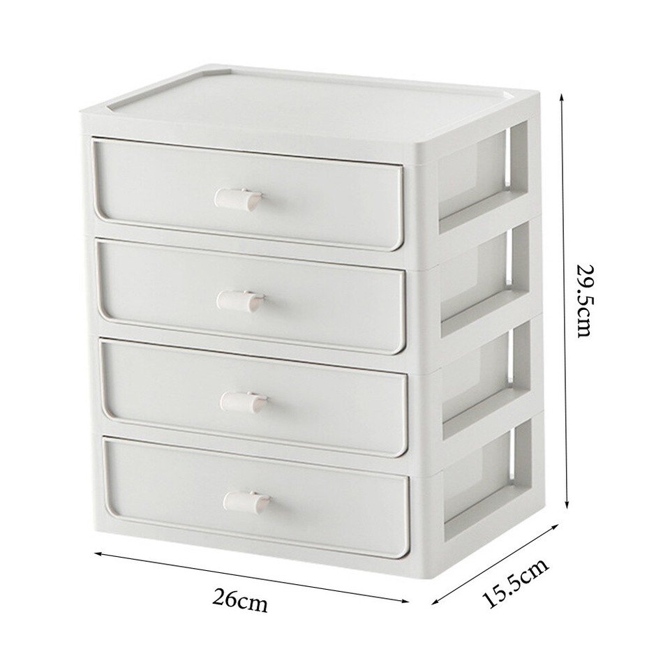 2-3-4 Drawer Mini Desk Storage Box Home Office Tidy Stationary Craft ...