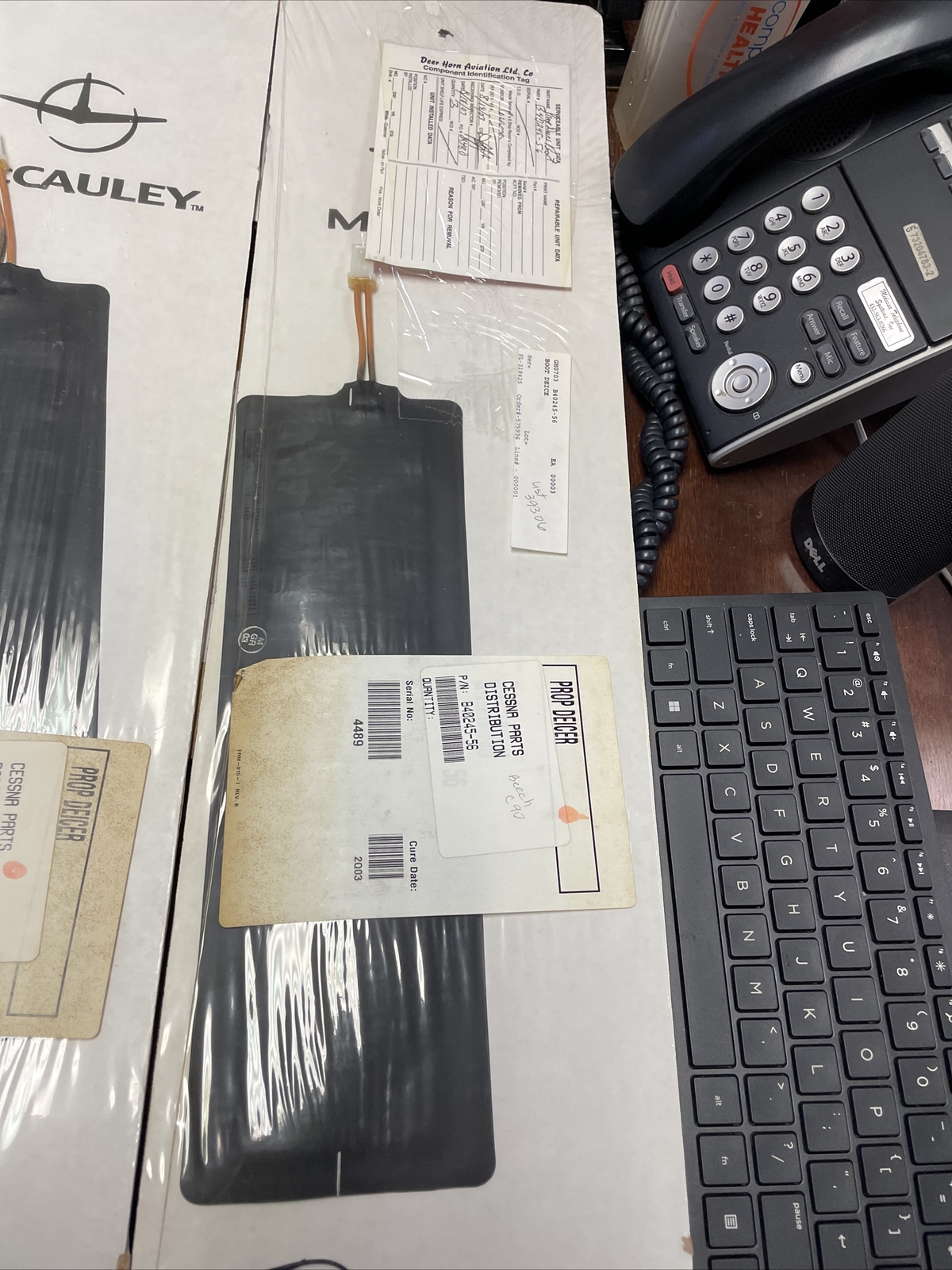 McCauley Propeller Deice Boot P/n B40245-56 Faa/pma 8130 Beech C90 King ...