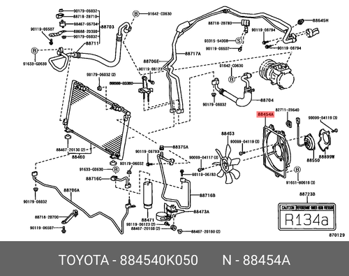Genuine OE shroud, fan, 884540K050 for TOYOTA 88454-0K050 | eBay.de