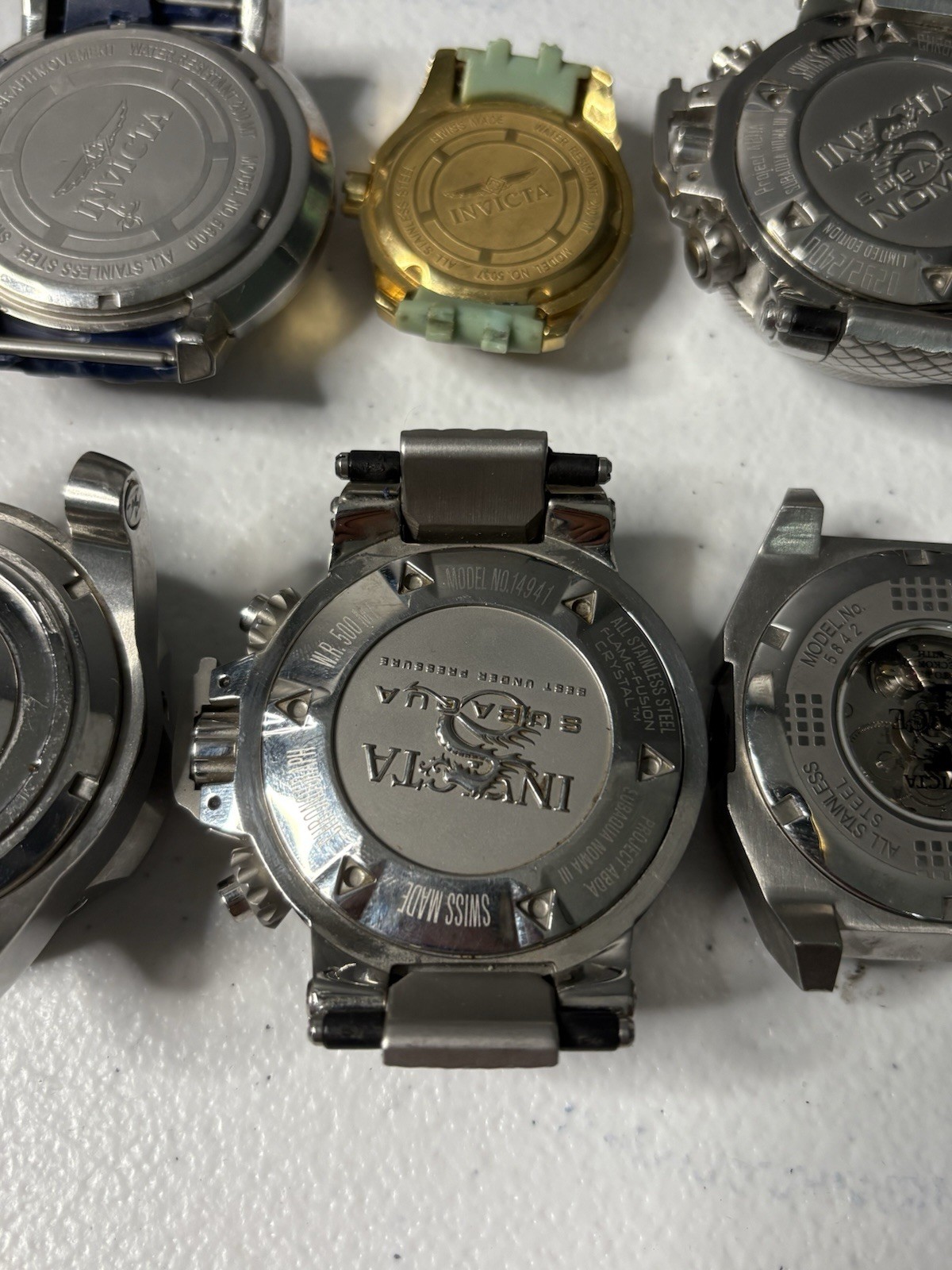 Lot x6 Invicta Watch Subaqua Noma Reserve Limited Models Assorted Parts ...