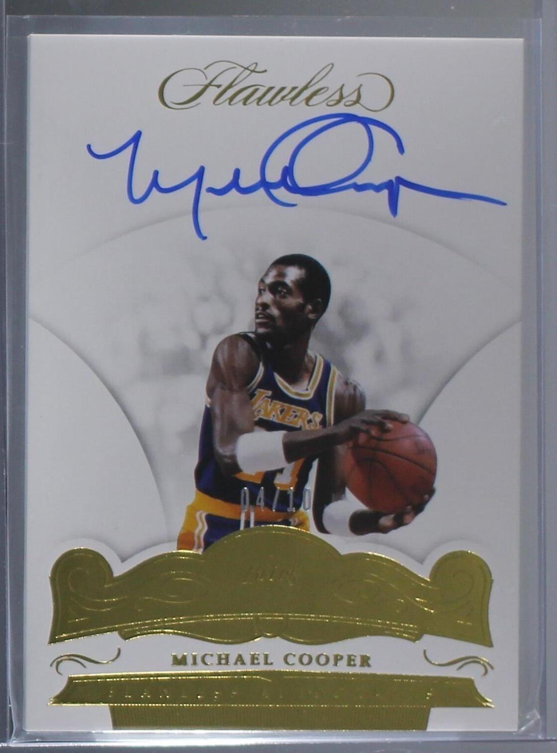 2017-18 Panini Flawless - Flawless Autographs Michael Cooper #FA-MCP ...