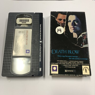 DEATH BLOW Rare VHS New Star Video Tape Frank Stallone Revenge Justice ...