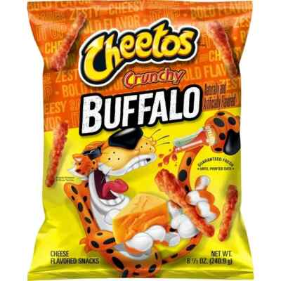 Cheetos Crunchy Cheese Buffalo Flavored Snack Chips, 8.5 oz Bag | eBay