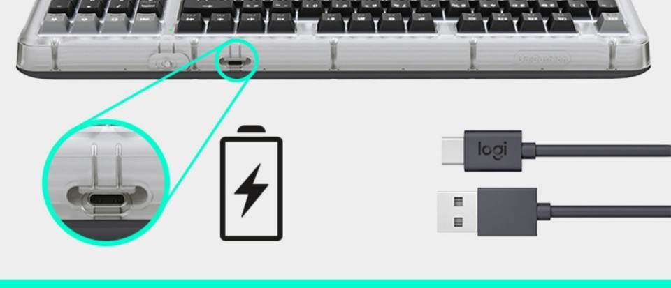 New Logitech Alto Keys K98M Wirelss Mechanical Customizable 98 Keys ...