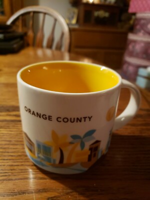 STARBUCKS Orange County You Are Here Collection 14 Oz Coffee Mug Cup ...