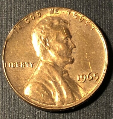 Error Coin US 1965 Clip One Cent Error Coin | eBay