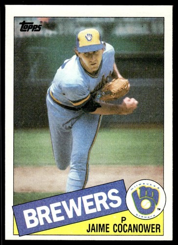 1985 Topps Jaime Cocanower Rookie Milwaukee Brewers #576 | eBay