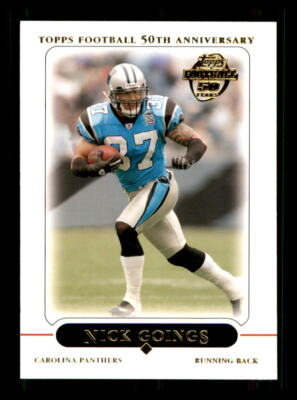 2005 FOOTBALL 2005 Topps Nick Goings Carolina Panthers #164 1 | eBay