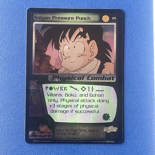 DBZ TCG Saiyan Pressure Punch VTG 2000 Gohan 5 Of 12 Holo Physical ...